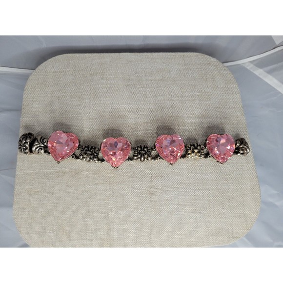 hardcore elegance | Jewelry | Hardcore Elegance Bracelet Pink Hearts | Poshmark